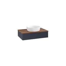 Villeroy & Boch V&B Waschtischunterschrank ohne Frontstruktur -Beleuchtung Antao 80x19x50cm, WBP w. wal, md bl. m Lac ; Villeroy & Boch (L08012HG)