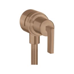Hansgrohe Absperrventil Axor Citterio Stop m R&uuml;ckflussverh., Hebel, brush. red gold (39882310)