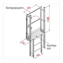 Hymer Ausstieg breit, mit Tritt (0053298)