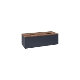 Villeroy & Boch V&B Waschtischunterschrank ohne Frontstruktur, mit Beleuchtung Antao 120x36x50cm, WBP w. wal, md bl. m Lac ; Villeroy & Boch (L35012HG)