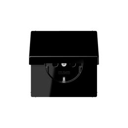 Jung SCHUKO-Steckdose 16A 250V Klappdeckel LS 1520 KL SW (LS1520KLSW)