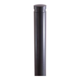 Schake Poller aus starkwandigem Aluminium 120mm herausnehmbar + Dreikantverschlu&szlig; ca. 900mm &Uuml;berflur + Ziernut, (40121FB)