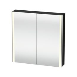 Duravit Universal-Spiegelschrank XSquare 80x80x15,5cm, sw hochglanz, 2 T&uuml;r, LED (XS7112040400000)