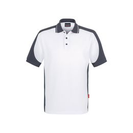 HAKRO Polo-Shirt Contrast Performance, wei&szlig;, Unisex-Gr&ouml;&szlig;e: S (839-001/S)