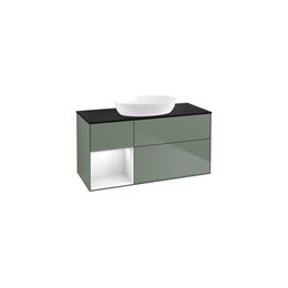 Villeroy & Boch V&B Waschtischunterschrank Finion 120cm, Pl b m, Rg g wh. Lac, Oli. m Lac ; Villeroy & Boch (FA62GFGM)
