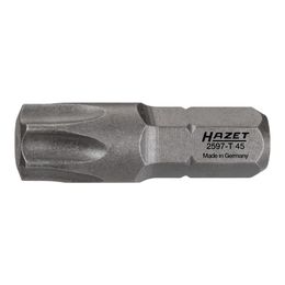 Hazet Bit 2597-T45 Sechskant massiv 6,3 (1/4 Zoll) Innen TX Profil T45)