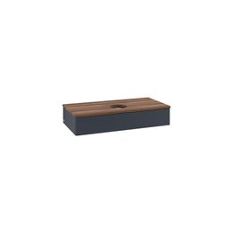 Villeroy & Boch V&B Waschtischunterschrank mit Frontstruktur, mit Beleuchtung Antao 100x19x50cm, WBP w. wal, md bl. m Lac ; Villeroy & Boch (L09112HG)