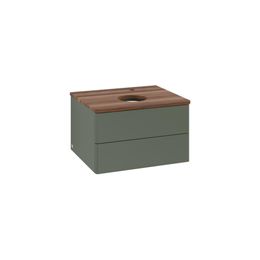 Villeroy & Boch V&B Waschtischunterschrank ohne Frontstruktur -Beleuchtung Antao 60x36x50cm, HL, WBP w wa, lea gre. m Lac ; Villeroy & Boch (L18052HL)