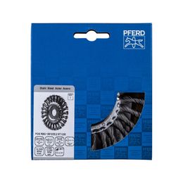 Pferd TOOLS Rundb&uuml;rste gezopft RBG &Oslash; 125x12x22,2 mm Stahl-Draht-&Oslash; 0,50mm Winkelschleifer (43303005)