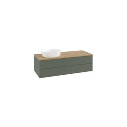 Villeroy & Boch V&B Waschtischunterschrank mit Frontstruktur Antao 120x36x50cm, WBP hon. Oa, lea gre. m Lac ; Villeroy & Boch (K22111HL)