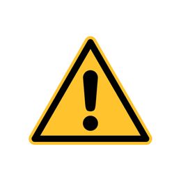 EICHNER Warnschild Allgemeines Warnzeichen 20 cm selbstklebend (9225-12010-020)