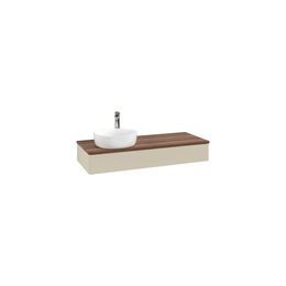 Villeroy & Boch V&B Waschtischunterschrank ohne Frontstruktur, mit Beleuchtung Antao 120x19x50cm, HL, WBP w. wal, si Gr m Lac ; Villeroy & Boch (L11052HJ)
