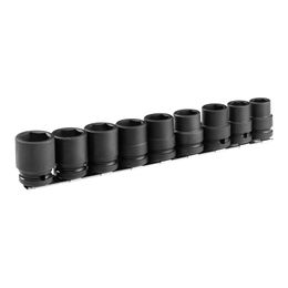 Facom IMPACT-Steckschl&uuml;ssel Antriebe Innenvierkant 12,7 mm (1/2") Satz auf Halteschiene, 9-tlg. (NS.J9)