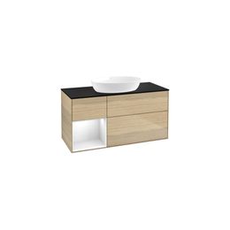 Villeroy & Boch V&B Waschtischunterschrank Finion 120cm, Pl bla m, Reg glo wh. Lac, Oa ven ; Villeroy & Boch (FA62GFPC)