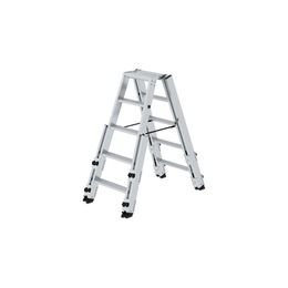 Munk Stufen-Stehleiter treppeng&auml;ngig 2x5 Stufen (042710)