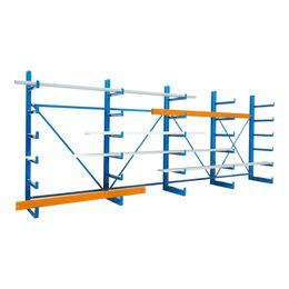 Regalwerk KARL Kragarmregal Anbaufeld mit angeschwei&szlig;ten Armen Nutztiefe:500mm, B6-60102-50)
