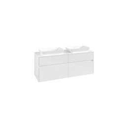 Villeroy & Boch V&B Waschtischunterschrank Collaro 140x54,8x50cm, f 2 WT, glossy white ; Villeroy & Boch (C11900DH)