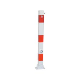 Schake Absperrpfosten Typ 470FU, umlegbar + Dreikantverschlu&szlig;, 70x70mm, feuerverzinkt)
