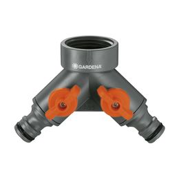 Gardena 2-Wege-Ventil, f&uuml;r Wasserh&auml;hne mit 33,3 mm (G1)-Gewinde (00940-20)