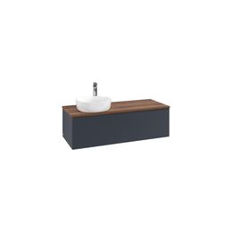 Villeroy & Boch V&B Waschtischunterschrank mit Frontstruktur, mit Beleuchtung Antao 120x36x50cm, HL, WBP w wal, md bl. m Lac ; Villeroy & Boch (L33152HG)