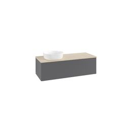 Villeroy & Boch V&B Waschtischunterschrank mit Frontstruktur, mit Beleuchtung Antao 120x36x50cm, WBP botti., Anthrac. m Lac ; Villeroy & Boch (L33113GK)
