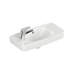 Villeroy & Boch V&B Handwaschbecken Newo eck., mit &Uuml;berlauf, 50x24cm, links, wei&szlig; ; Villeroy & Boch (43935L01)