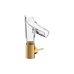 Hansgrohe Waschtisch-Einhebelmischer Axor Starck V 140 m Glas, unver Abl., Facettensch, po g op (12123990)