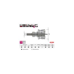 Ruko Hartmetall Mehrbereichslochs&auml;gen-Modul in Quadro Pack (219915)