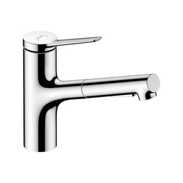 Hansgrohe Sp&uuml;ltisch-Einhebelmischer 150 Zesis M33 m Ausziehbrause, 2jet, sBox lite, chrom (74803000)