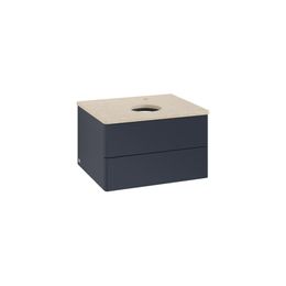 Villeroy & Boch V&B Waschtischunterschrank ohne Frontstruktur -Beleuchtung Antao 60x36x50cm, HL, WBP botti., md bl. m Lac ; Villeroy & Boch (L18053HG)