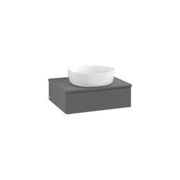 Villeroy & Boch V&B Waschtischunterschrank mit Frontstruktur Antao 60x19x50cm, WBP Lac, Anthrac. m Lac ; Villeroy & Boch (K07110GK)