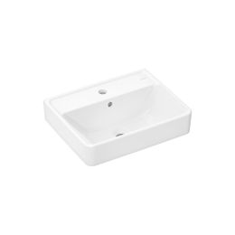 Hansgrohe Handwaschbecken Xanuia Q 500x390mm mit Hahnloch und &Uuml;berlauf wei&szlig; (60131450)