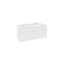 Villeroy & Boch V&B Waschtischunterschrank Collaro 120x54,8x50cm, WT mi, LED 8,8 W, wh. ma ; Villeroy & Boch (C112B0MS)