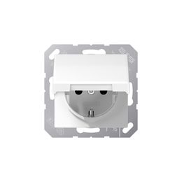 Jung SCHUKO-Steckdose 16A 250V Klappdeckel AS 1520 BFKIKL WW (AS1520BFKIKLWW)