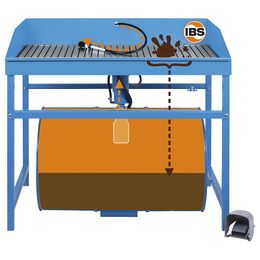 IBS Scherer Teilereinigungsger&auml;t Profi, Tragf&auml;higkeit 250 kg, HxBxT 870 x 1135 x 660 mm