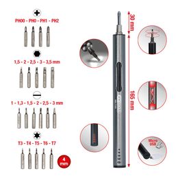KS Tools Feinmechanik-USB-Akku-Schraubendreher (500.7195)