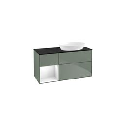Villeroy & Boch V&B Waschtischunterschrank Wandbeleuchtung Finion 120cm, Pl b m, Rg g wh. Lac, Oli. m Lac ; Villeroy & Boch (GA42GFGM)