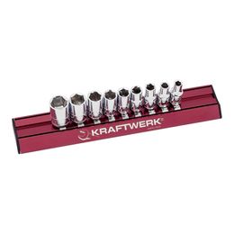 Kraftwerk Zoll-Stecknusssatz MAGALU 1/4", 9-tlg. (100599)