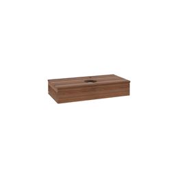 Villeroy & Boch V&B Waschtischunterschrank mit Frontstruktur, mit Beleuchtung Antao 100x19x50cm, WBP-farbe w. wal, w. walnut ; Villeroy & Boch (L09152HM)