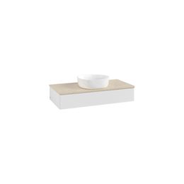Villeroy & Boch V&B Waschtischunterschrank mit Frontstruktur, mit Beleuchtung Antao 100x19x50cm, WBP botti., glo wh. Lac ; Villeroy & Boch (L09113GF)