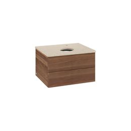 Villeroy & Boch V&B Waschtischunterschrank mit Frontstruktur -Beleuchtung Antao 60x36x50cm, HL, WBP-farbe botti., w. wal ; Villeroy & Boch (L18153HM)