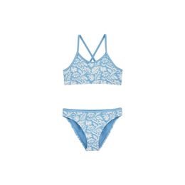 WE Fashion Bikini M&auml;dchen Gr&ouml;&szlig;e 122/128 hellblau / wei&szlig;