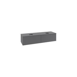 Villeroy & Boch V&B Waschtischunterschrank mit Frontstruktur -Beleuchtung Antao 160x50cm, WBP-farbe Lac, Anthrac. m Lac ; Villeroy & Boch (L39110GK)