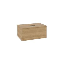 Villeroy & Boch V&B Waschtischunterschrank mit Frontstruktur -Beleuchtung Antao 80x36x50cm, WBP-farbe hon. Oa, honey oak ; Villeroy & Boch (L30111HN)