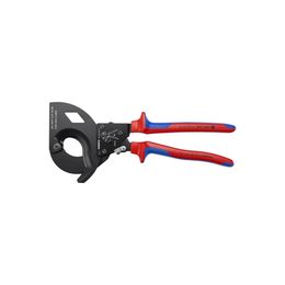 Knipex 95 32 315 A Kabelschneider (Ratschenprinzip) f&uuml;r stahlarmierte Kabel (SWA-Kabel) mit Mehrkomponenten-H&uuml;llen schwarz lackiert 315 mm)
