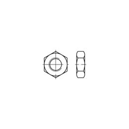 Sechskantmutter DIN 936 M 10 x 1 Edelstahl A2 blank ; Industrial Quality Supplies (009369250100100)