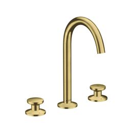 Hansgrohe 3-Loch-Waschtischarmatur Sel. 170 Axor One A 140mm, m Push-Open-Ablaufg., brush. br (48070950)