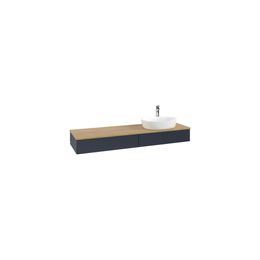 Villeroy & Boch V&B Waschtischunterschrank ohne Frontstruktur -Beleuchtung Antao 160x50cm, HL, WBP hon. Oa, md bl. m Lac ; Villeroy & Boch (L16051HG)