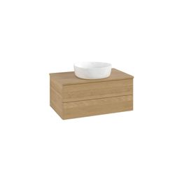 Villeroy & Boch V&B Waschtischunterschrank ohne Frontstruktur Antao 80x36x50cm, WBP-farbe hon. Oa, honey oak ; Villeroy & Boch (K19011HN)