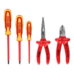 KS Tools ERGOTORQUE VDE Zangen- und Schraubendreher-Satz, 5-teilig Variante 2 (117.1770)
